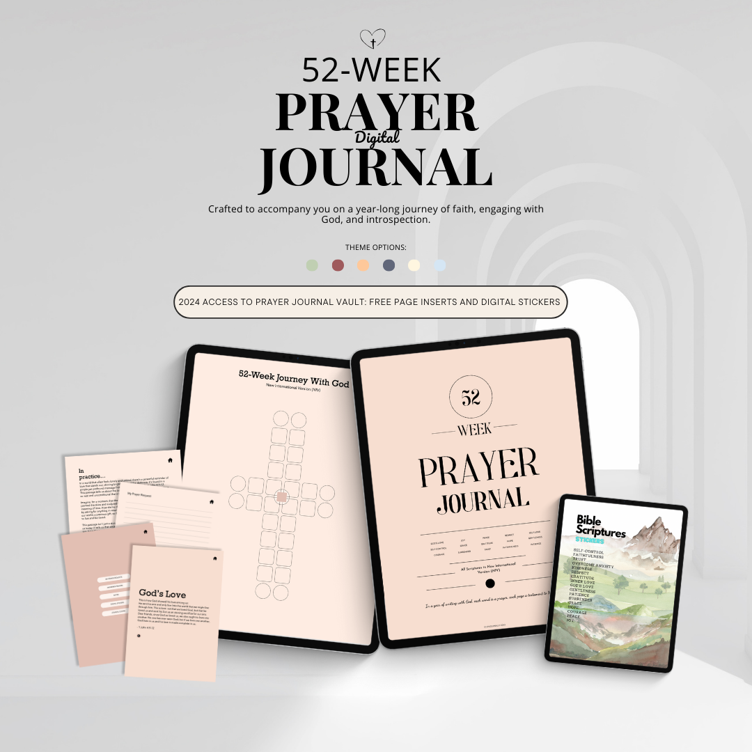 52 week prayer digital journal – CozyJournalStudio