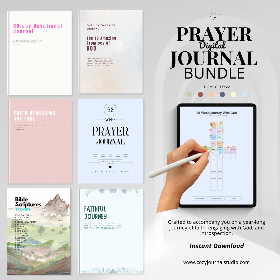 52 week prayer digital journal – COZYJOURNALSTUDIO